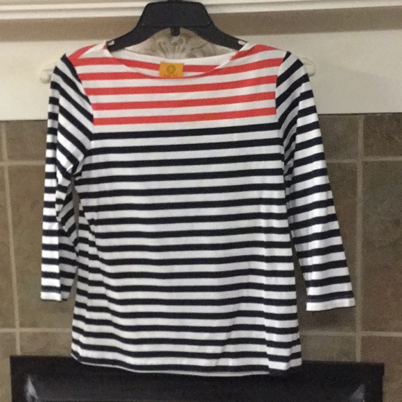 Ruby Rd. | Tops | Ruby Rd White And Blue Tee Shirt Nwot | Poshmark